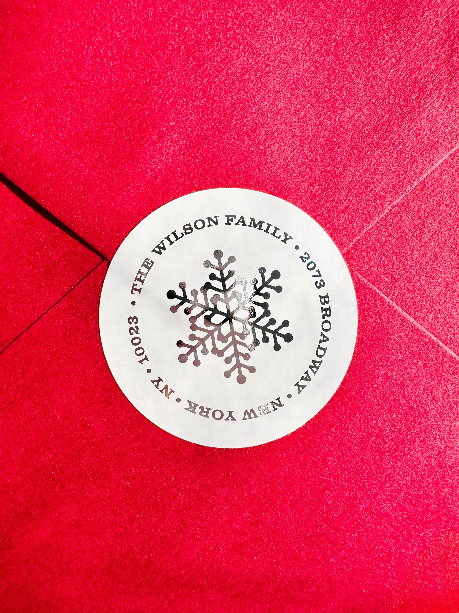 Christmas Address Labels, Snowflake Return Address Labels for Christmas ...