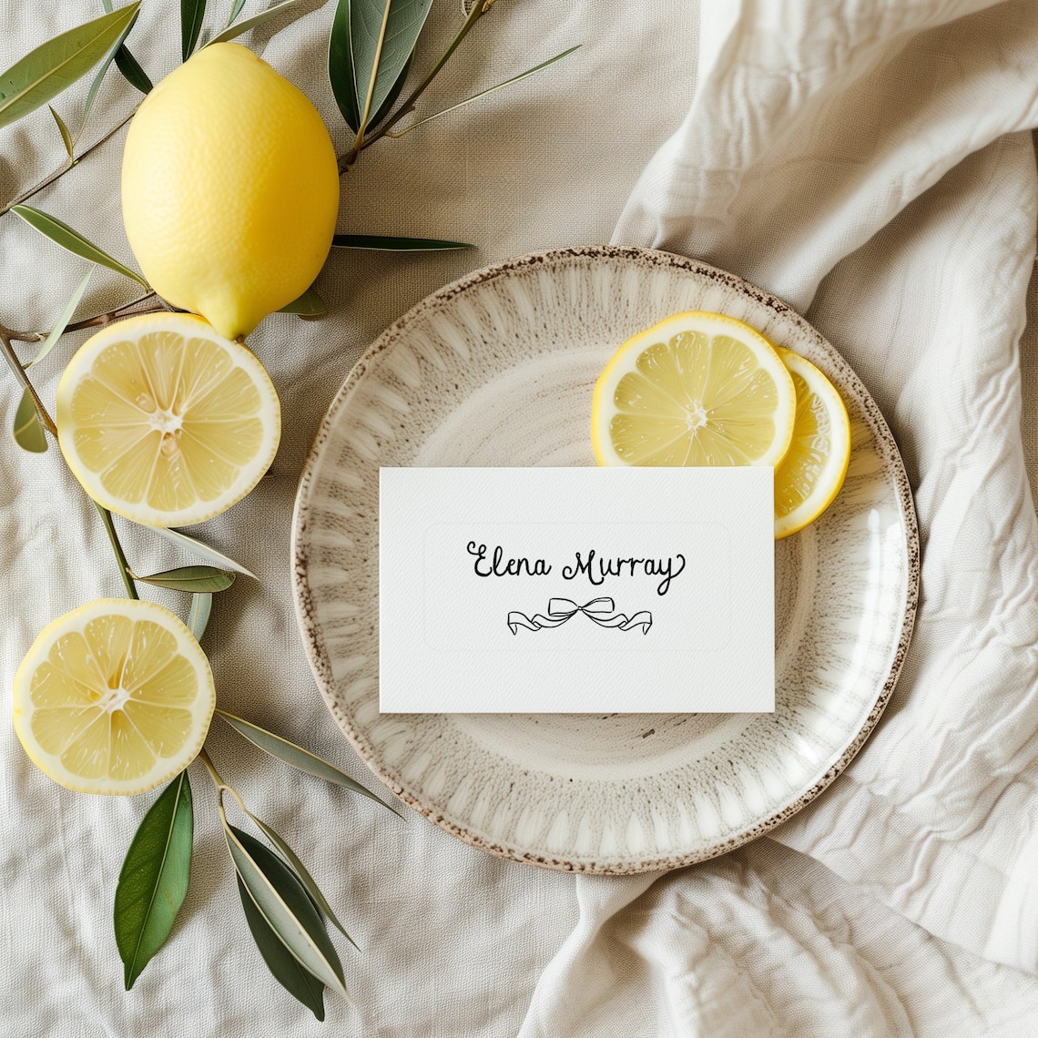 Printed Place Card Stickers for Wedding, Guest Names Sticker, Place ...