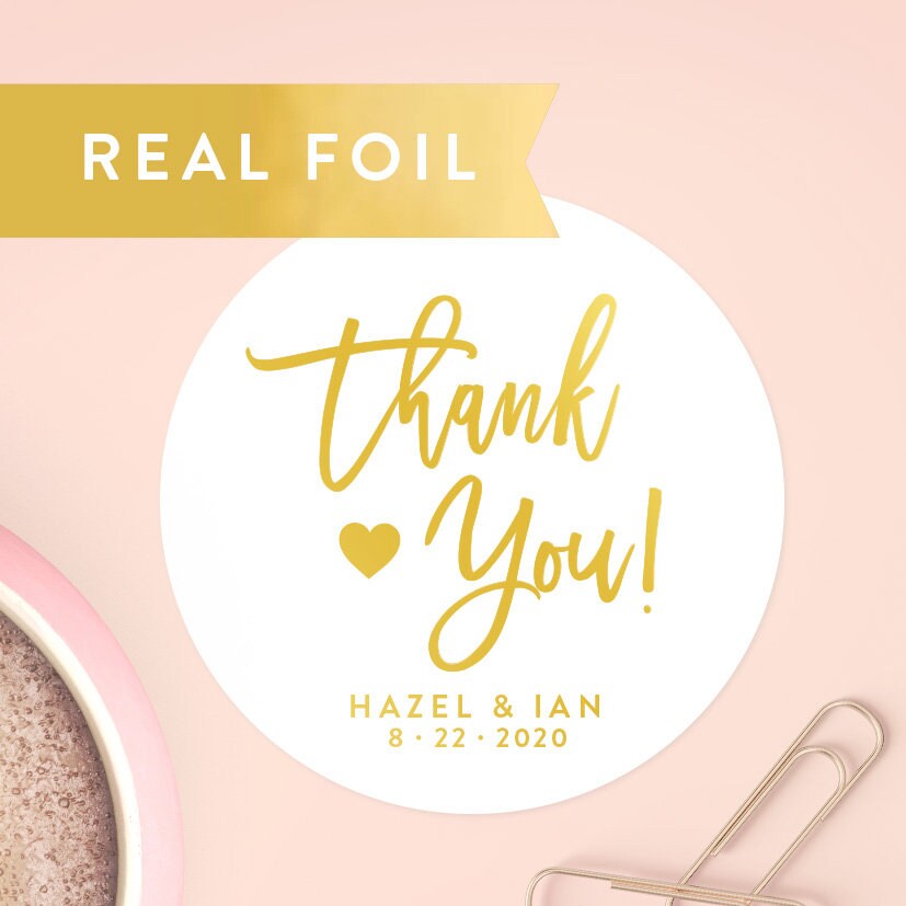 Wedding Stickers Wedding Favor Stickers Thank You Stickers | Etsy