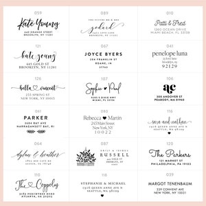 Calligraphy Return Address Labels Personalized Wedding - Etsy
