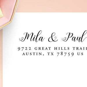 Gold Foil Return Address Labels Clear Address Labels Address - Etsy