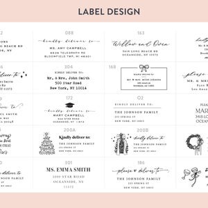 Guest Address Labels, Clear Address Labels, Wedding Address Labels ...