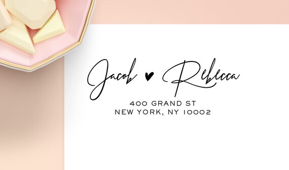 Return Address Labels Calligraphy Gold Foil Address Sticker - Etsy