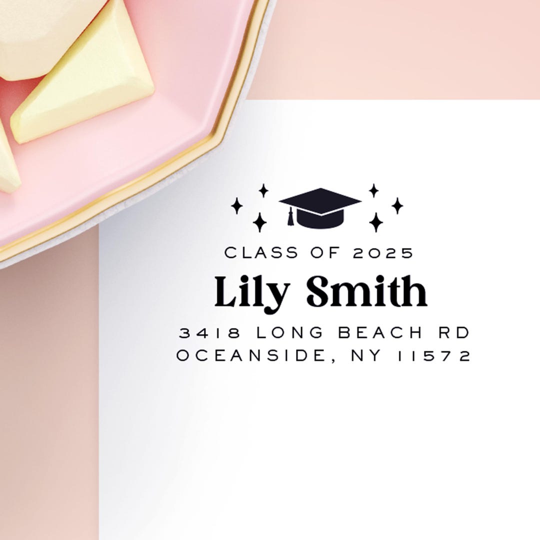 Graduation Address Labels, Graduation Return Address Label, Clear ...