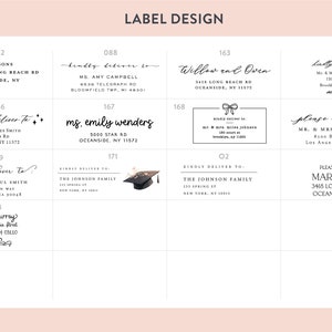 Guest Address Labels, Clear Address Labels, Wedding Address Labels ...