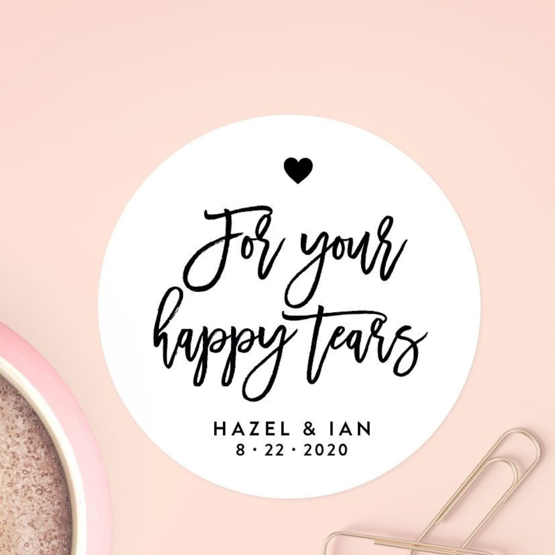 Happy Tears Stickers Happy Tears Labels Personalized - Etsy