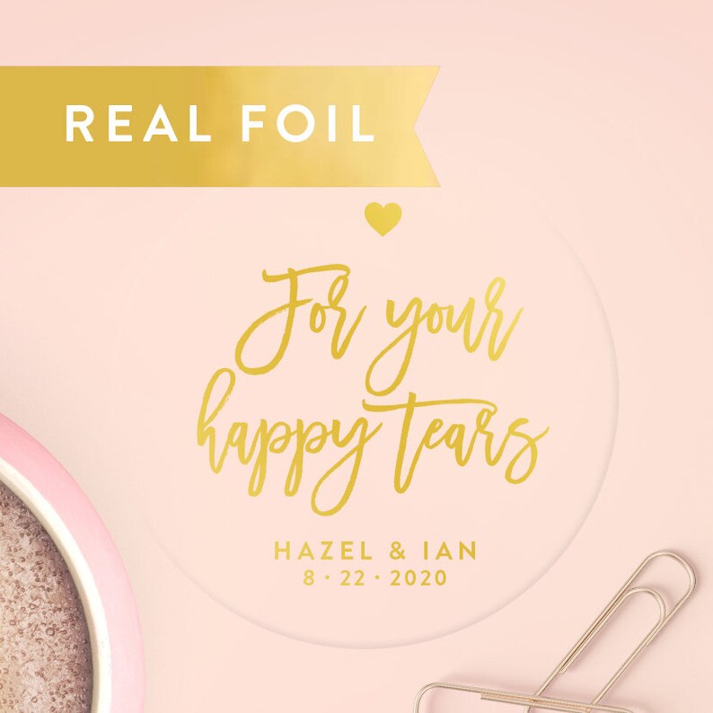 Happy Tears Stickers Happy Tears Labels Personalized - Etsy