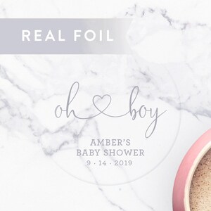 Oh Boy Stickers, Oh Baby Favor Stickers, Baby Shower Stickers, Baby ...