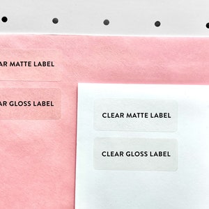Return Address Labels, Address Labels Stickers, Clear Address Labels ...