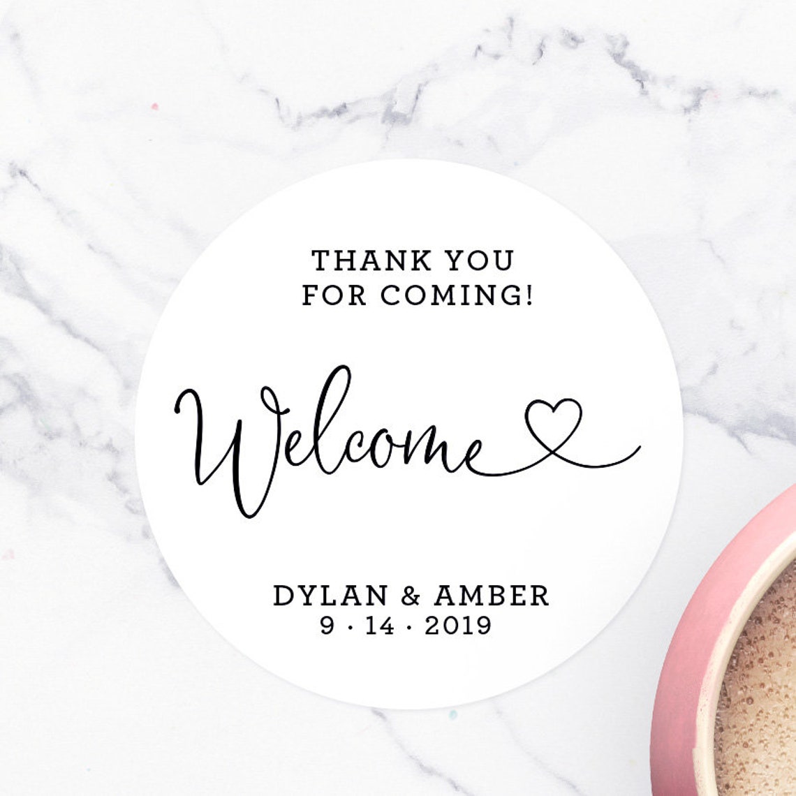 Welcome Stickers for Favors Gold Foil Wedding Gift Bag | Etsy