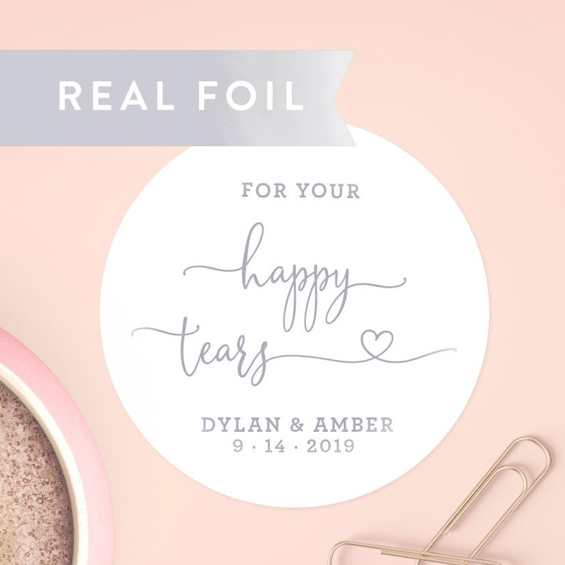 Happy Tears Stickers Happy Tears Labels Personalized | Etsy