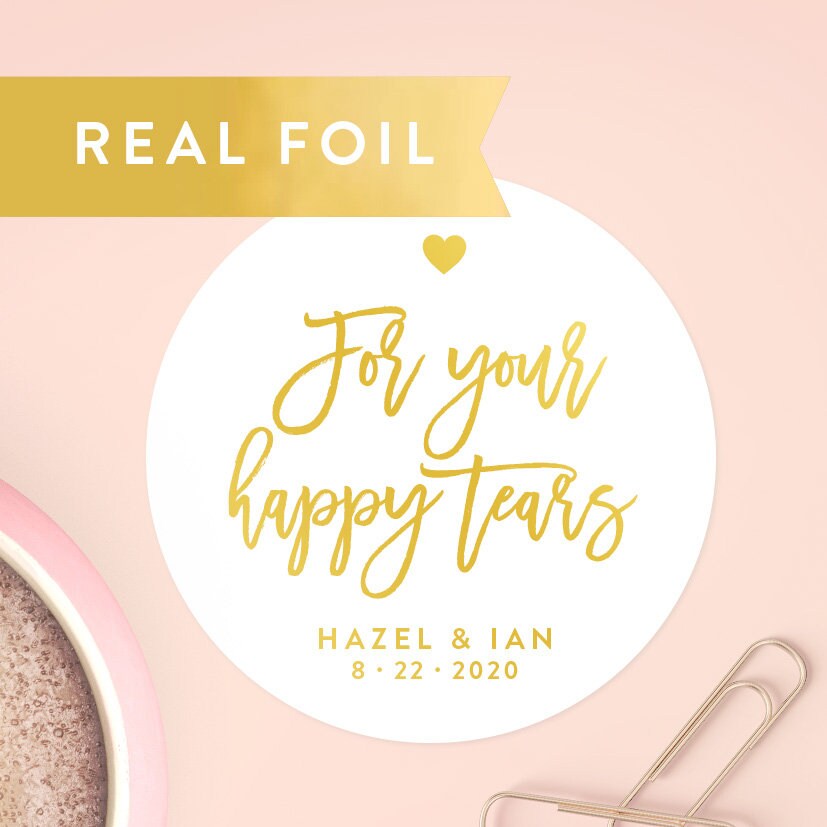 Happy Tears Stickers Happy Tears Labels Personalized - Etsy