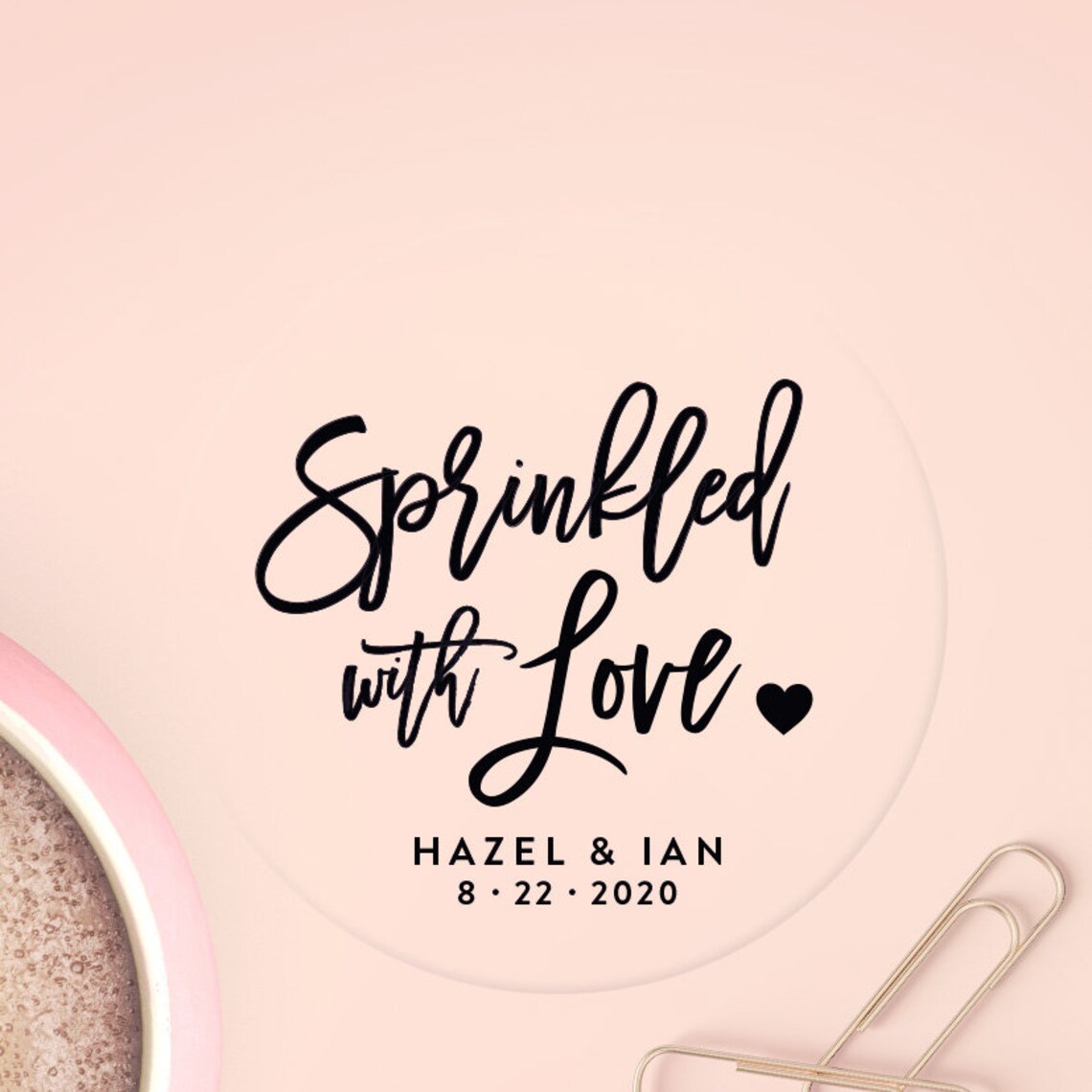 Sprinkled With Love Stickers Baby Shower Sprinkle Sticker | Etsy