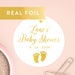 Baby Shower Stickers, Gold Stickers, Baby Shower Labels, Custom Baby ...