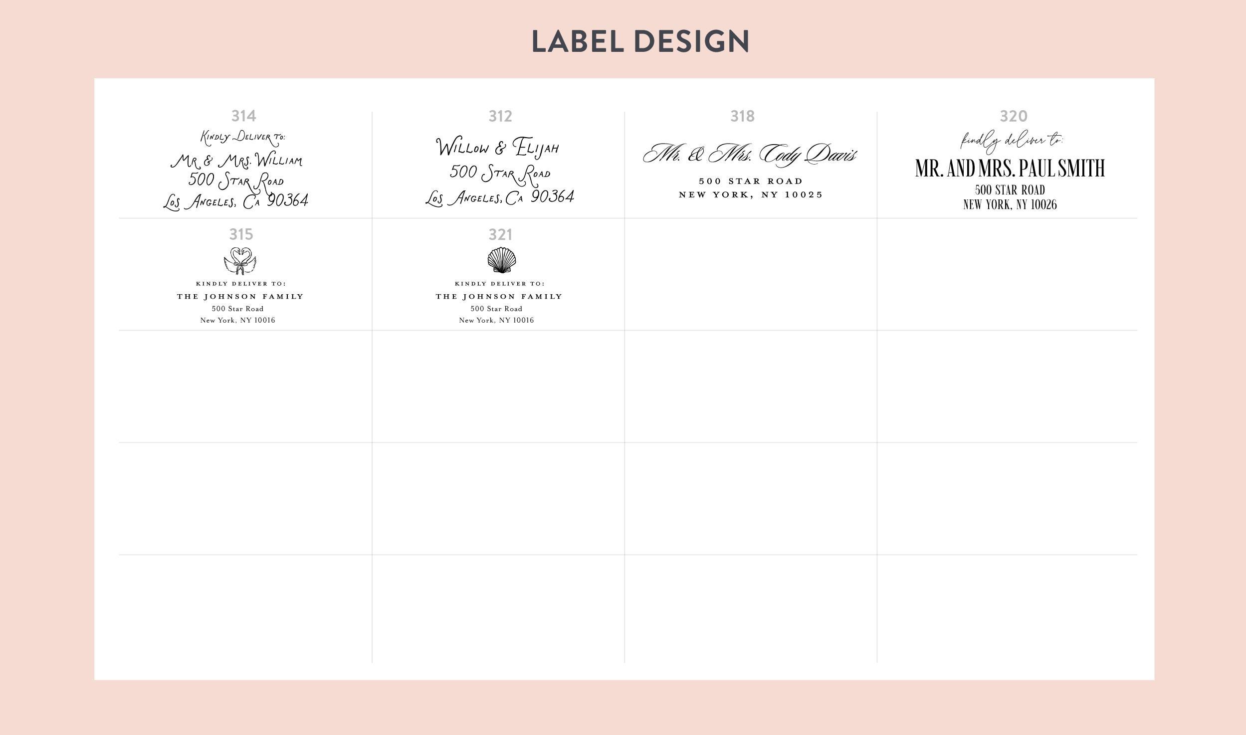 Please Deliver to Labels, Guest Address Labels, Clear Address Labels ...