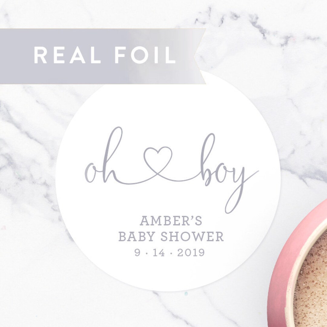 Oh Boy Stickers, Oh Baby Favor Stickers, Baby Shower Stickers, Baby ...