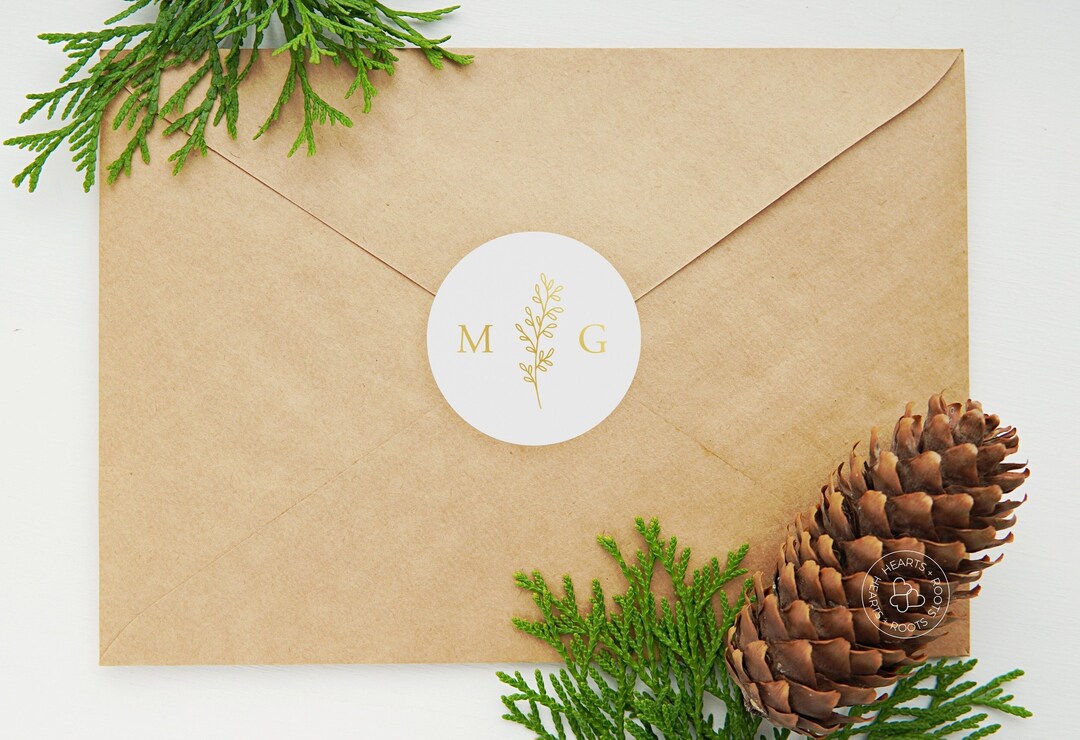 Initials Stickers for Wedding, Envelope Seal Stickers Wedding ...