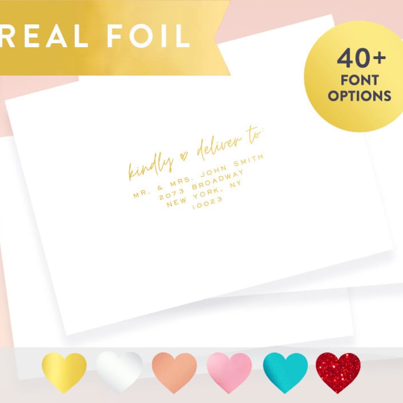 Blue Foil Envelope - Etsy