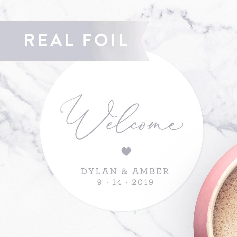 Welcome Stickers Welcome Wedding Sticker Gold Wedding Bag - Etsy