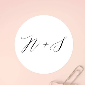 Initials Stickers, Initials Wedding Stickers, Envelope Seals, Wedding ...