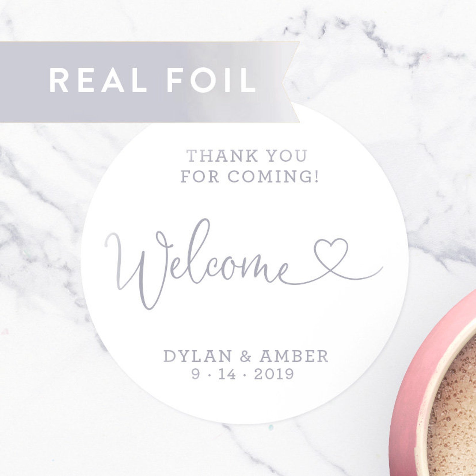 Welcome Stickers for Favors Gold Foil Wedding Gift Bag | Etsy