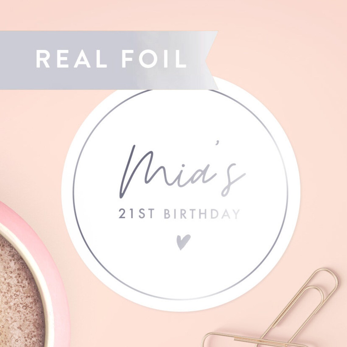 Personalized Birthday Stickers 21st Birthday Sticker Gold - Etsy