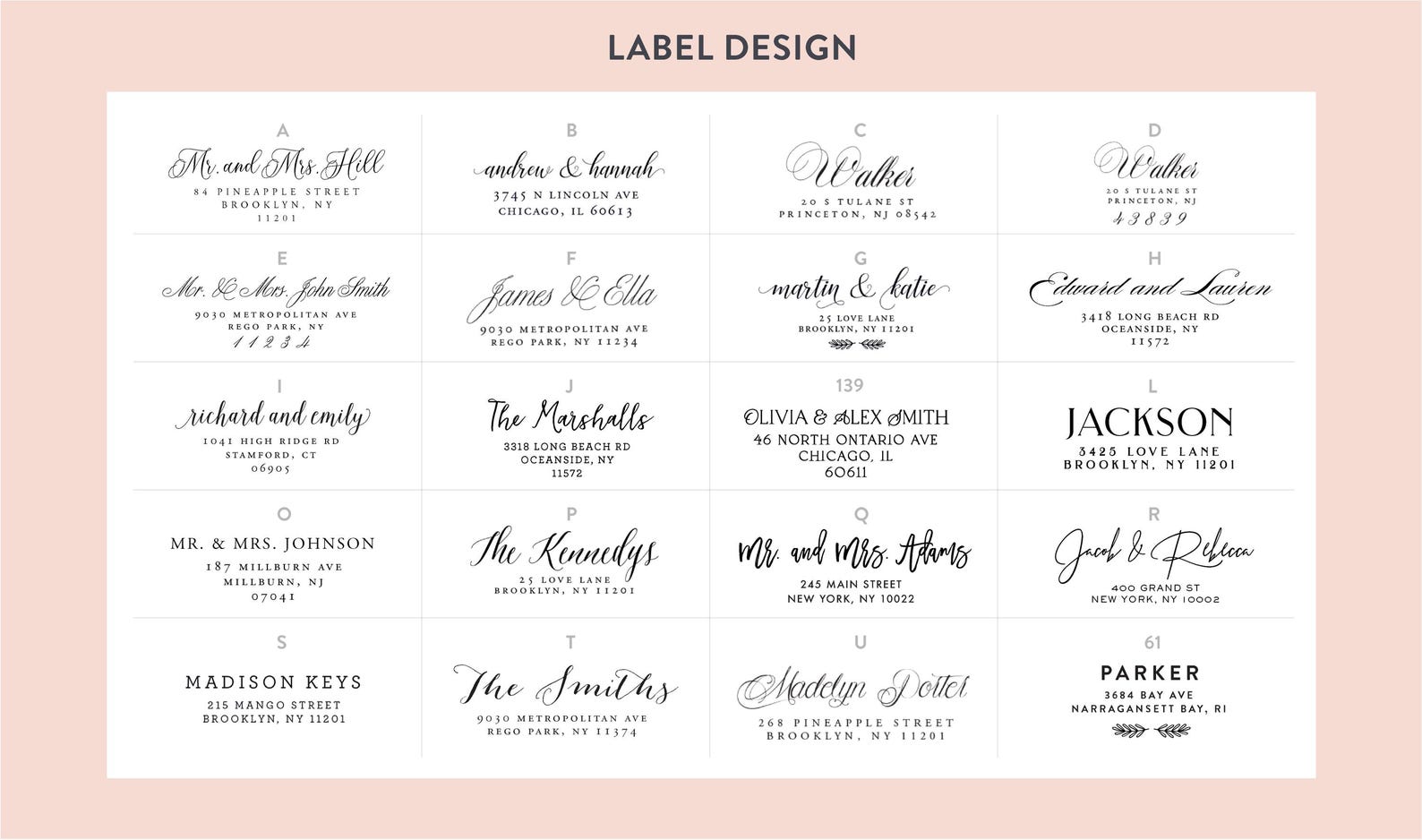 Christmas Address Labels, Clear Guest Address Label, Holiday Card ...