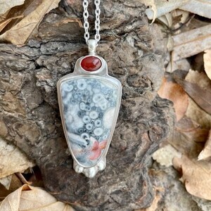 Galaxy Rhyolite With Schachan Agate Pendant - Etsy