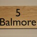 Oak House Sign, Carved, Personalised Custom Engraved Wooden Plaque ...