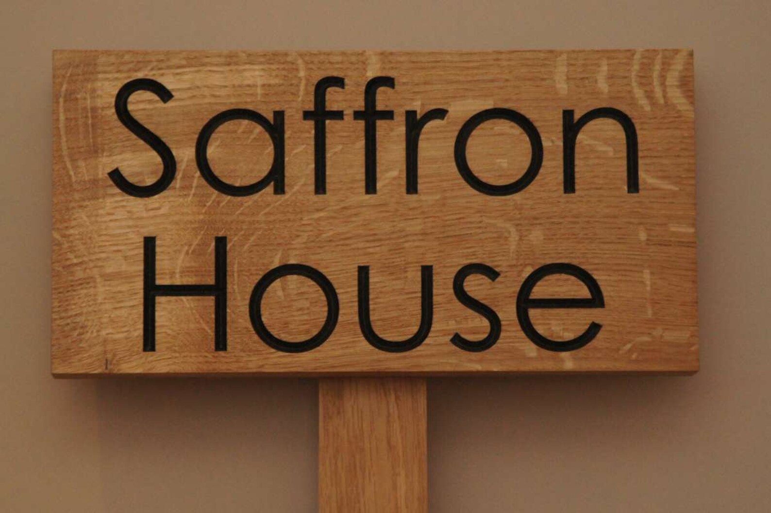 Oak House Sign, Carved, Personalised Custom Engraved Wooden Plaque ...