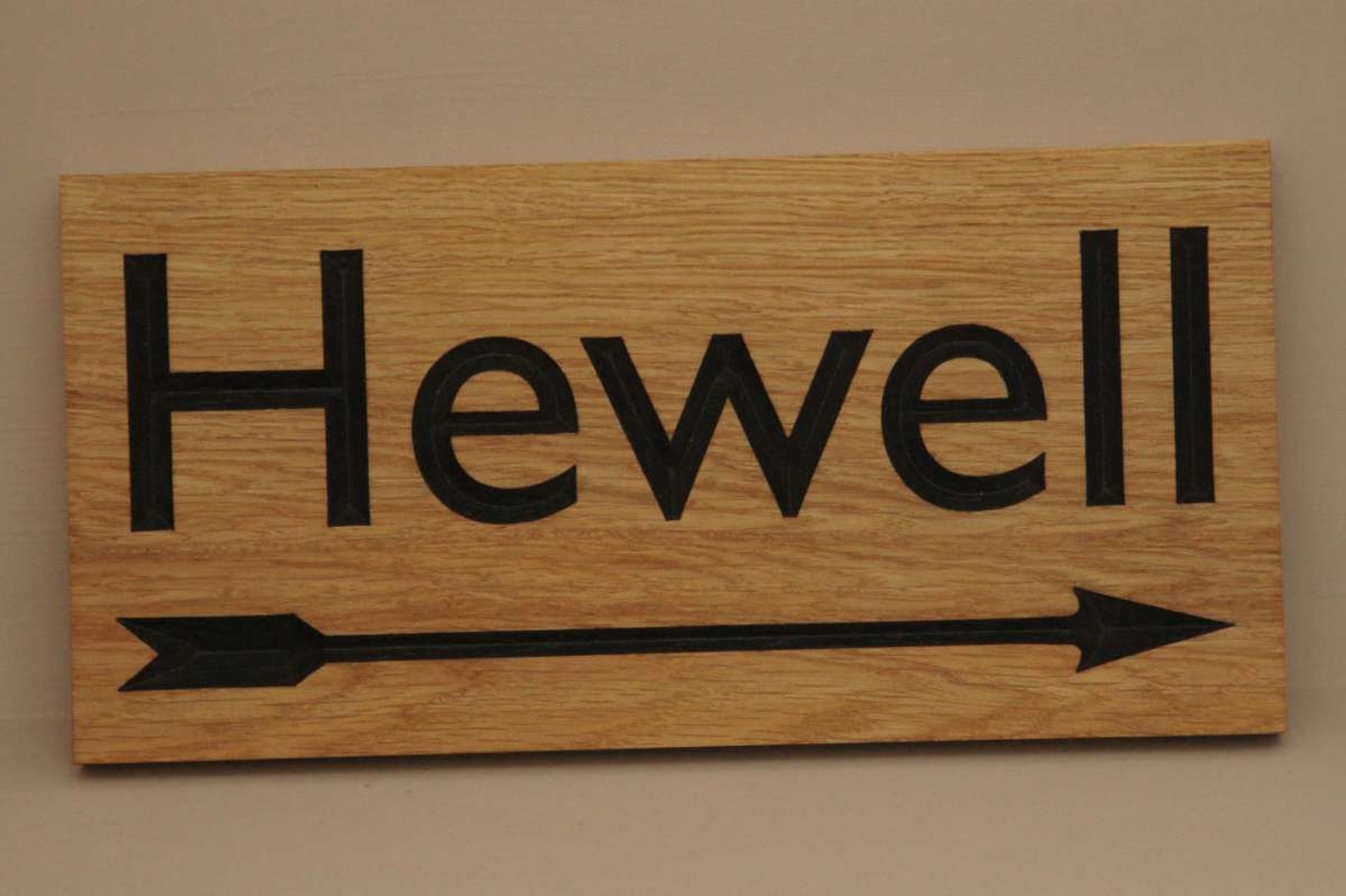 Oak House Sign, Carved, Personalised Custom Engraved Wooden Plaque ...