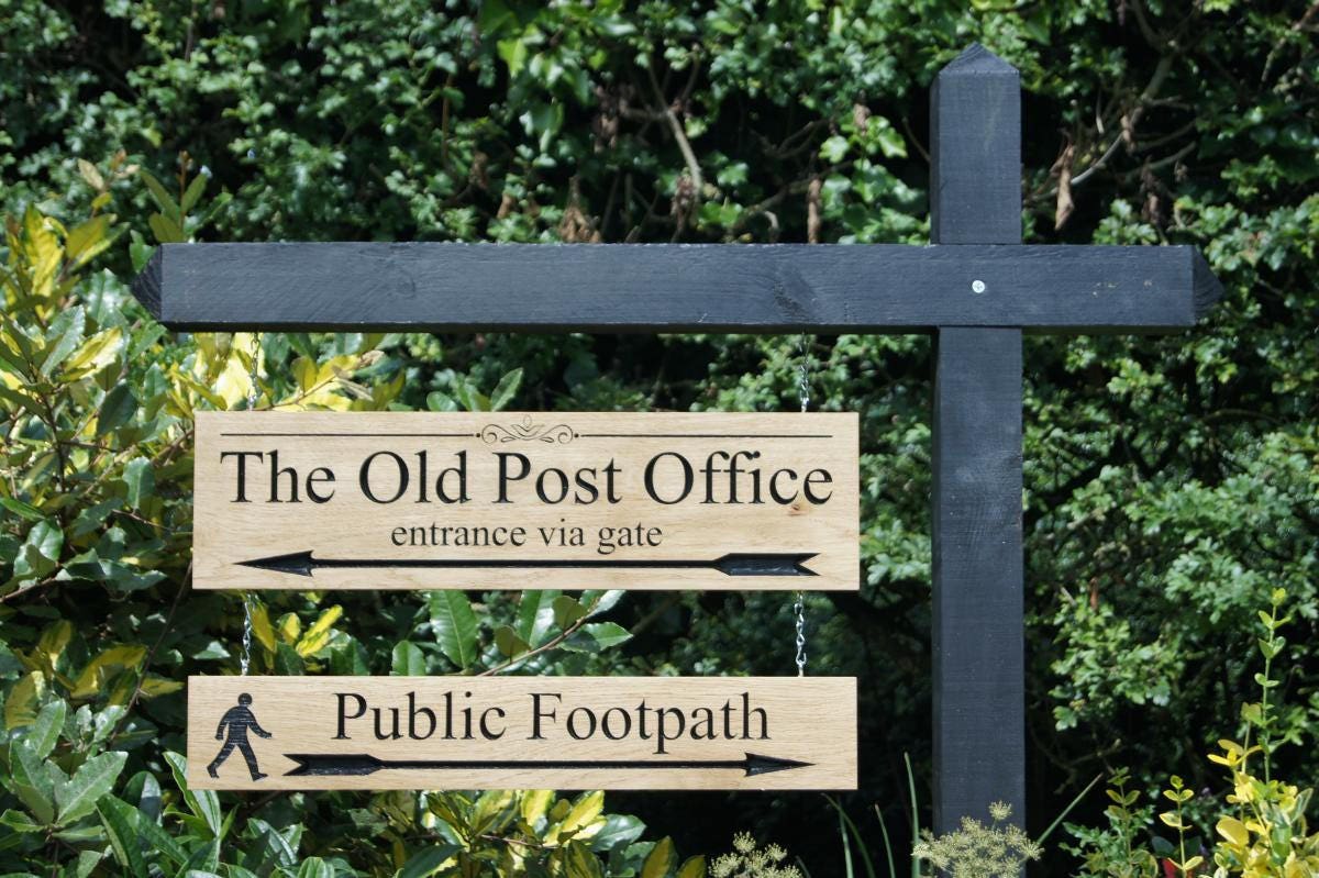 Double Sided Hanging Sign - Etsy UK