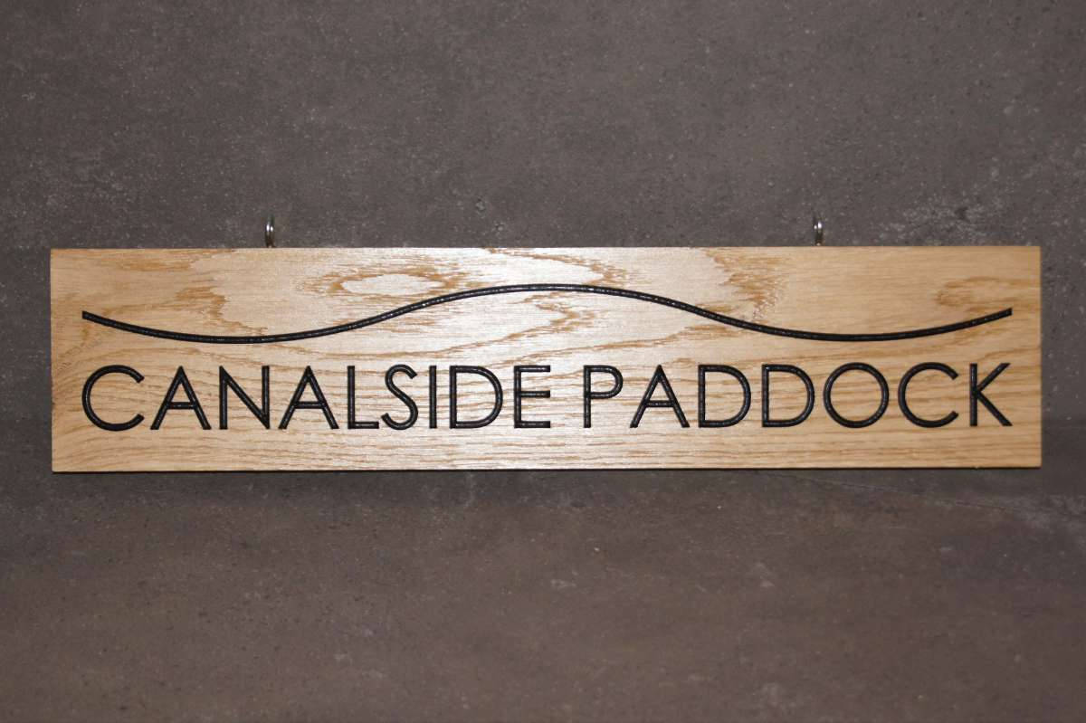 45cm X 10cm Custom Engraved Oak Sign Single Sided House / Gate | Etsy