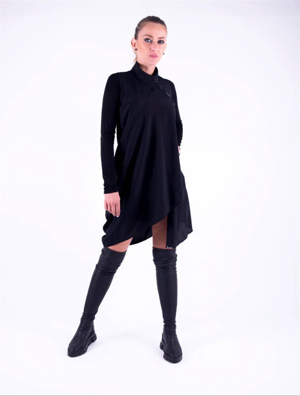 Tunic Women Black Tunic Gothic Tunic Plus Size Clothing - Etsy