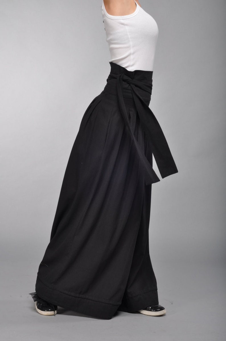 Linen Palazzo Pants, Japanese Clothing, Wide Leg Pants, Womens Clothing ...