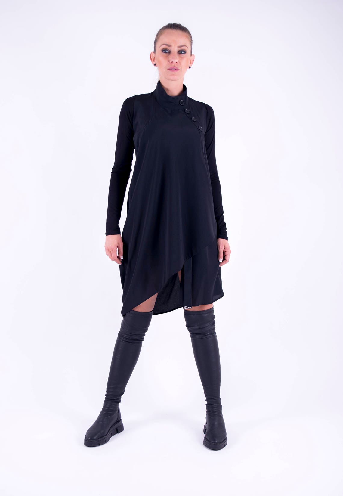 Tunic Women Black Tunic Gothic Tunic Plus Size Clothing - Etsy