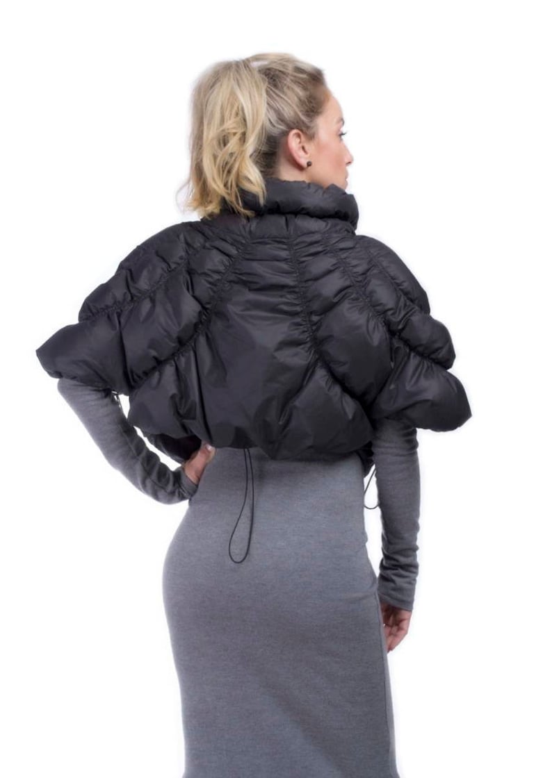 Chunky Puffer Jacket, Quilted Jacket, Cropped Jacket, Short Winter ...