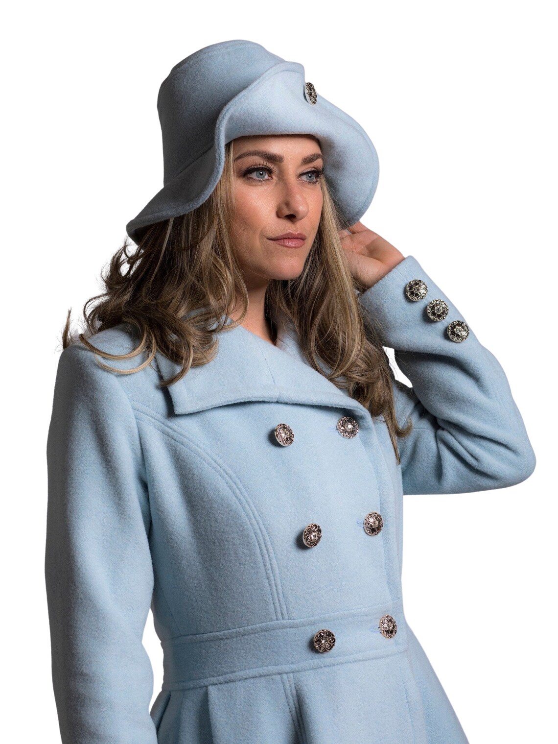 Elegant Bucket Hat Winter Sun Hat Cashmere Sun Hat in Red - Etsy