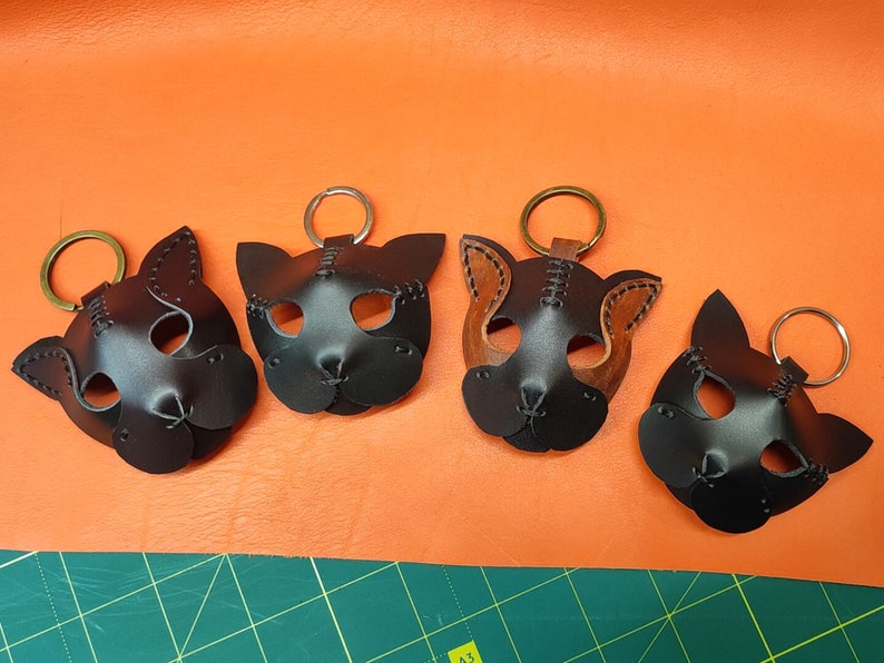Leather Cat Pattern PDF Leather Key Template Beginners - Etsy 日本