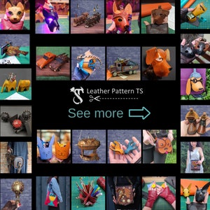 Monkfish Leather Pattern Steampunk - Leather Fish Template PDF - Phone ...