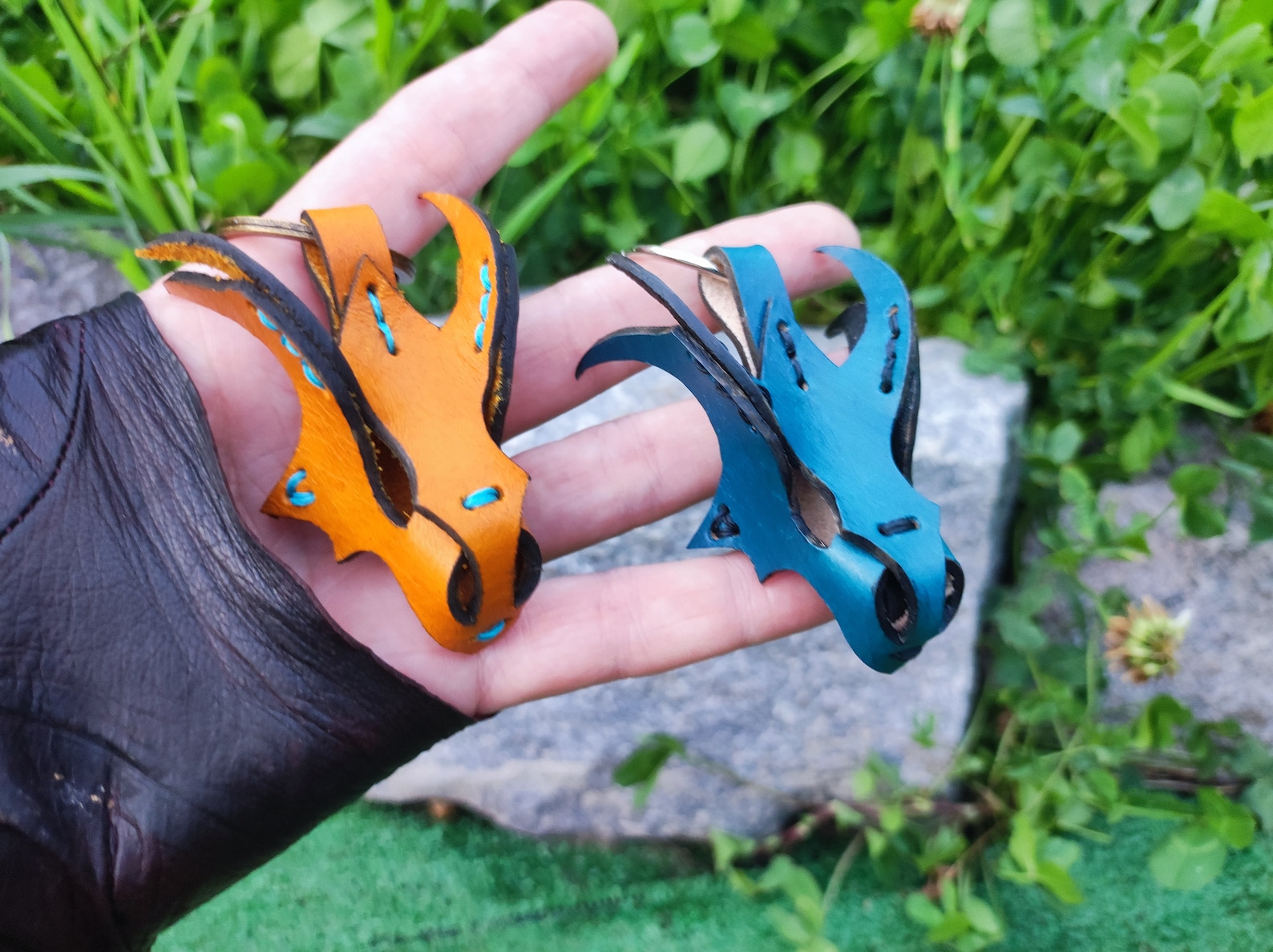 Leather Dragon Keychain Pattern Template Pattern PDF - Etsy