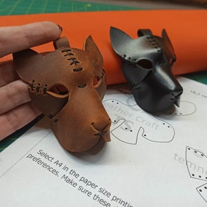 Leather Dog Keychain Pattern Beginners Leather Pattern PDF - Etsy