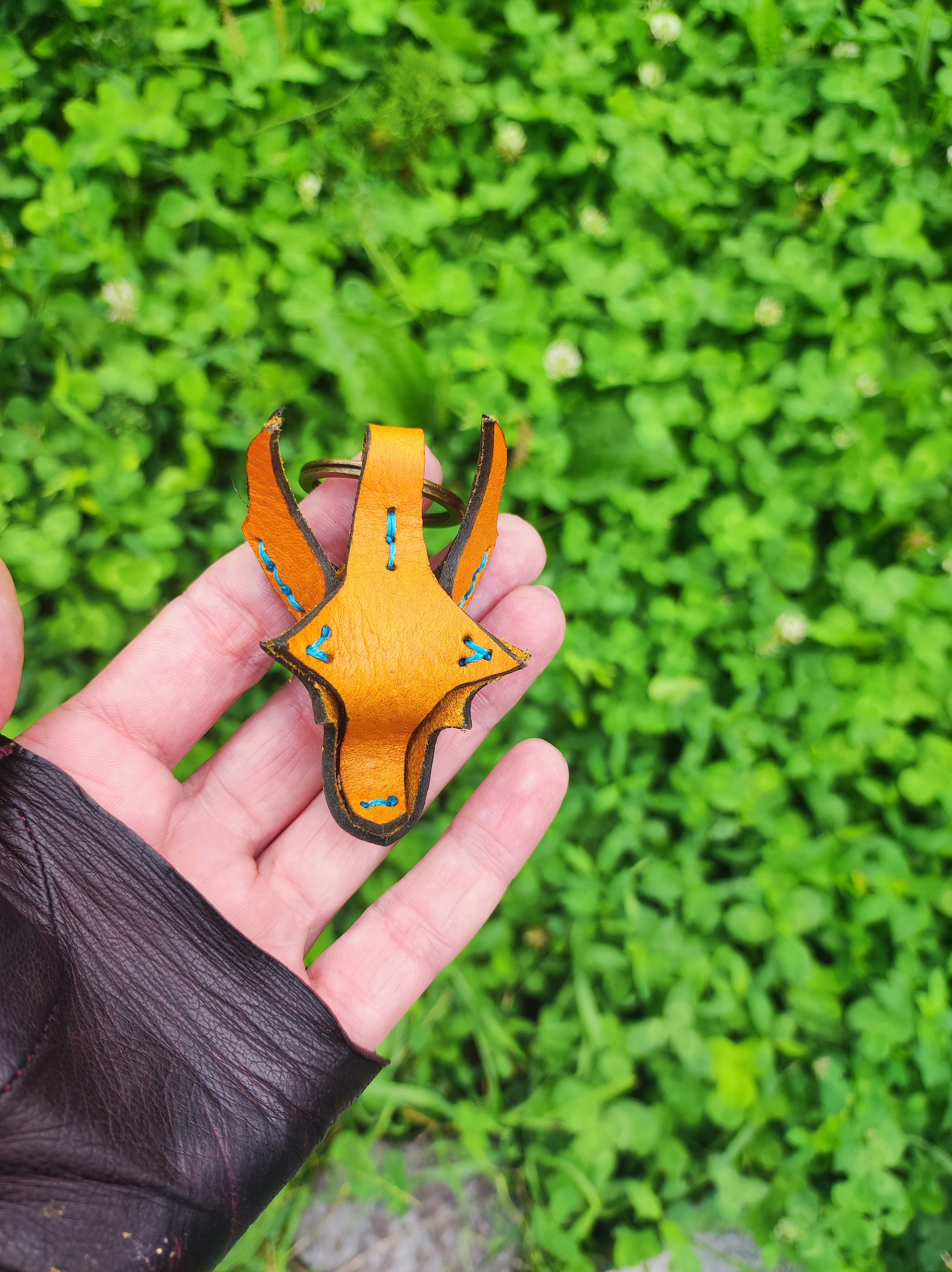 Leather Dragon Keychain Pattern Template Pattern PDF - Etsy