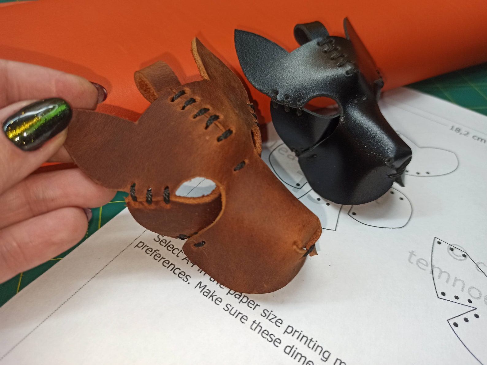 Leather Dog Keychain Pattern Beginners Leather Pattern PDF - Etsy