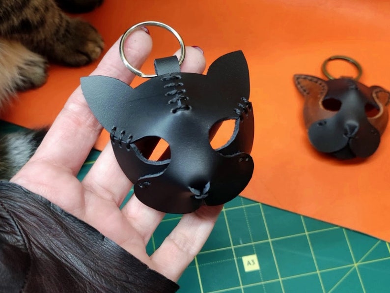 Leather Cat Pattern PDF Leather Key Template Beginners - Etsy