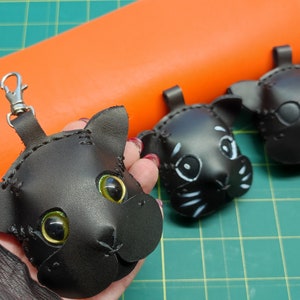 Leather Cat Pattern PDF - Leather Key Template - Leather Pattern ...