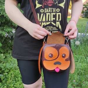 Leather Dog Walking Bag Pattern: Cute Treat Pouch and Waste Bag ...