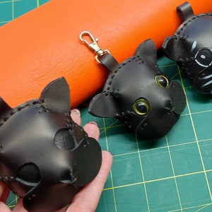 Leather Cat Pattern PDF Leather Key Template Leather Pattern Backpack ...