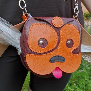 Leather Dog Walking Bag Pattern: Cute Treat Pouch and Waste Bag ...