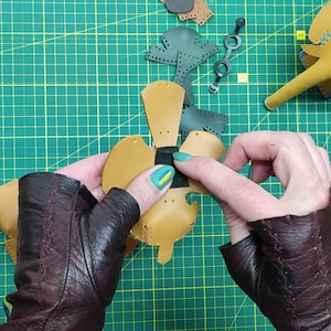 Leather Dog Pattern - PDF Leather Pattern - Backpack Keychain Template ...